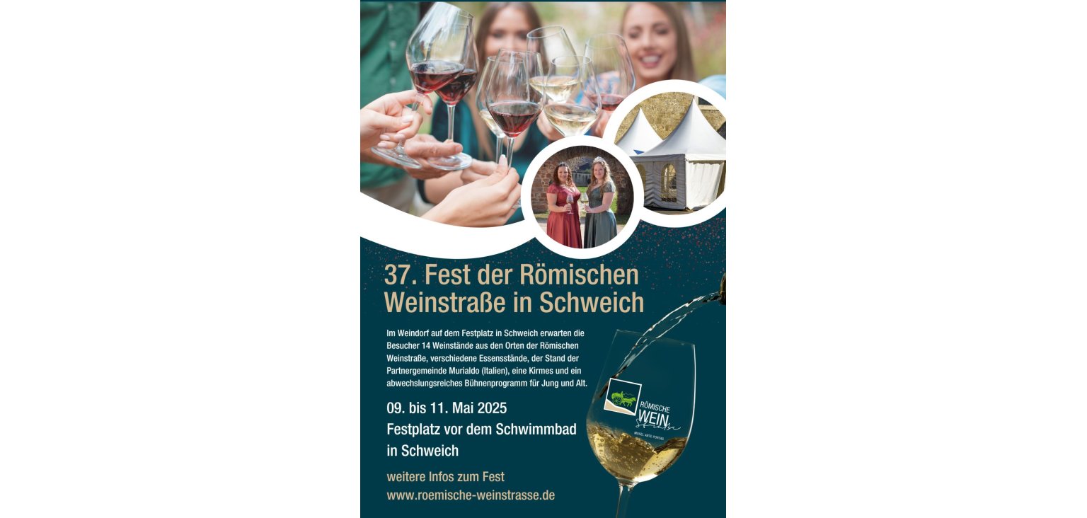 37. Fest der Römischen Weinstraße | Verbandsgemeinde Schweich